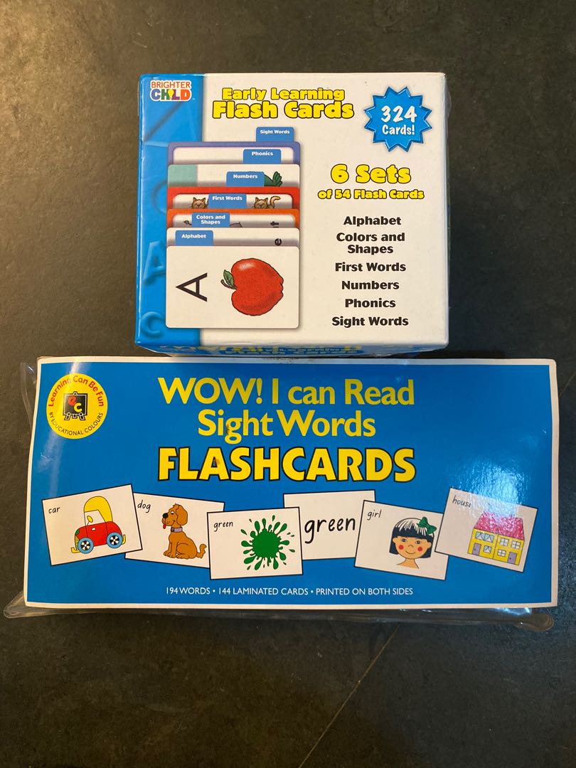 Kids and toddler flash cards, Hobbies & Toys, Books & Magazines ...
