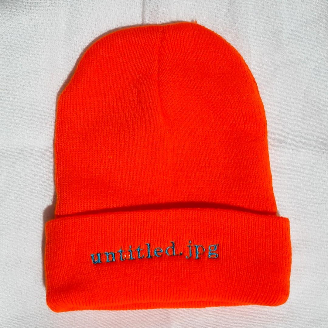 Neon Orange Bonnet, Men's Fashion, Watches & Accessories, Caps & Hats ...