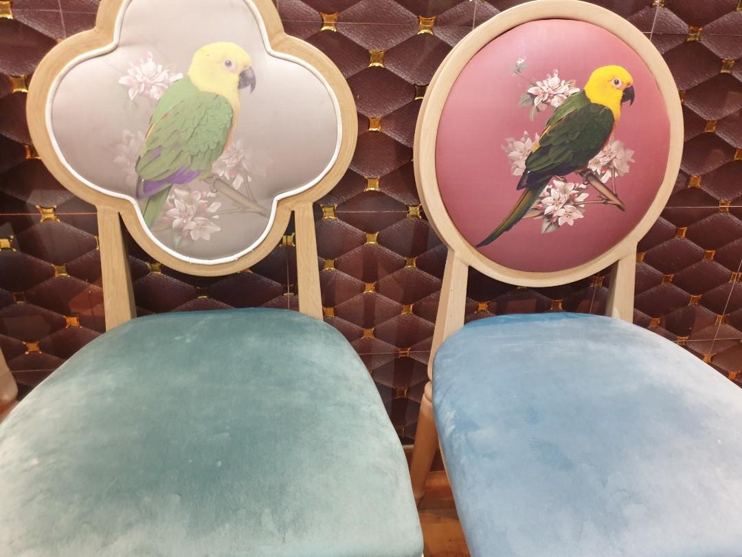 Parrot design dining chairs, Furniture & Home Living, Furniture, Chairs ...