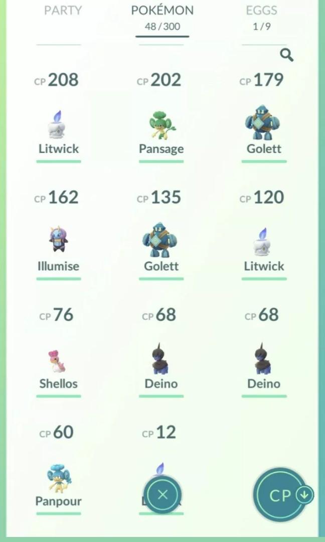 Pokemon Go Account Legendary Darkrai Giratina Deino Litwick More Gmail Login 38k Stardust