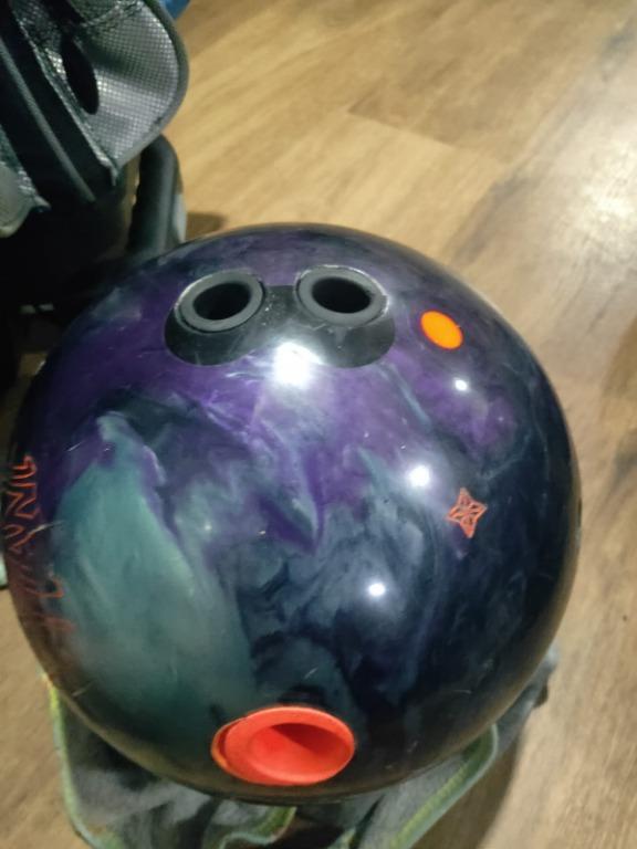Pre-drilled ROTO GRIP Double defiant bowling ball, Sports Equipment ...
