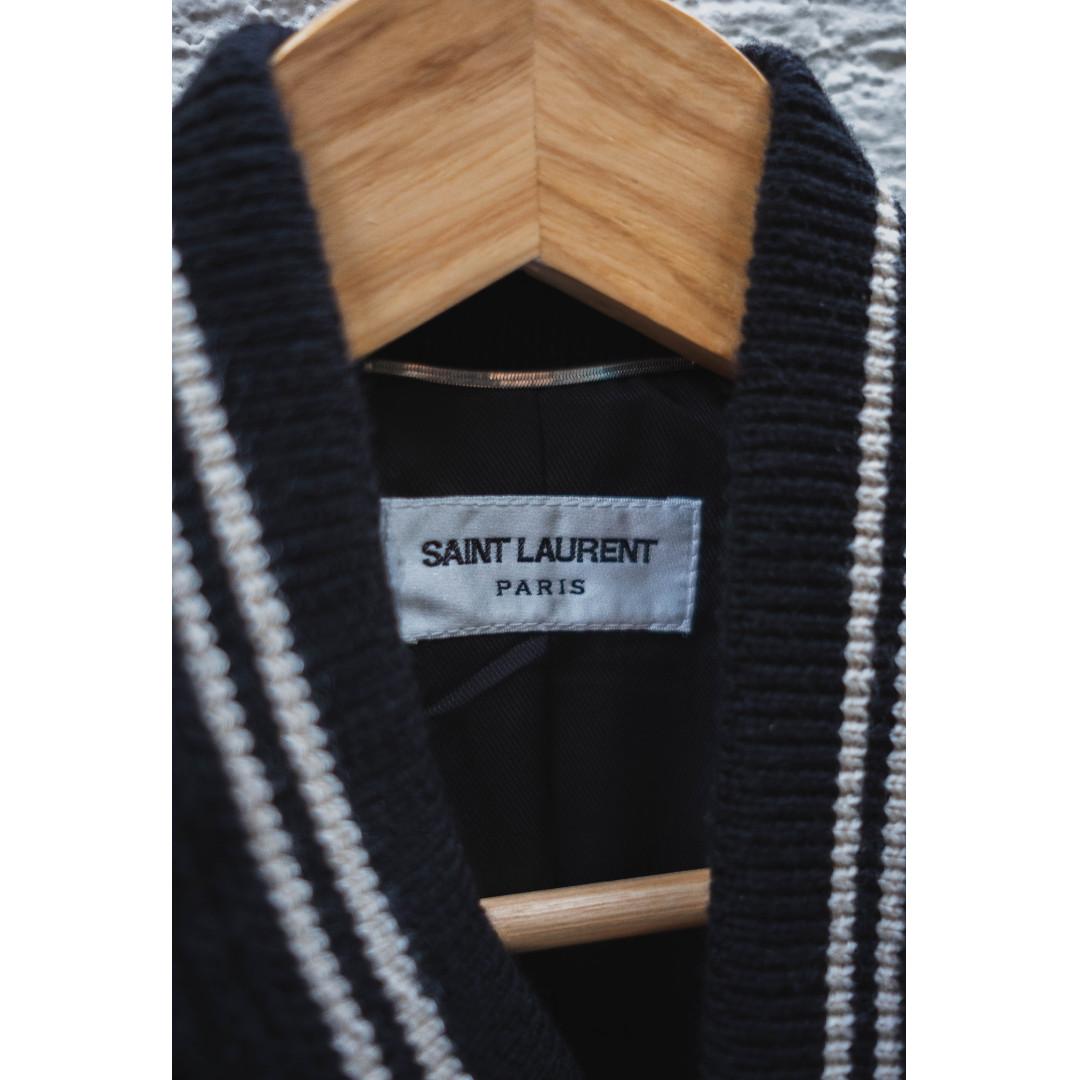 Saint Laurent Teddy Varsity Jacket, Men's Fashion, Coats, Jackets and ...