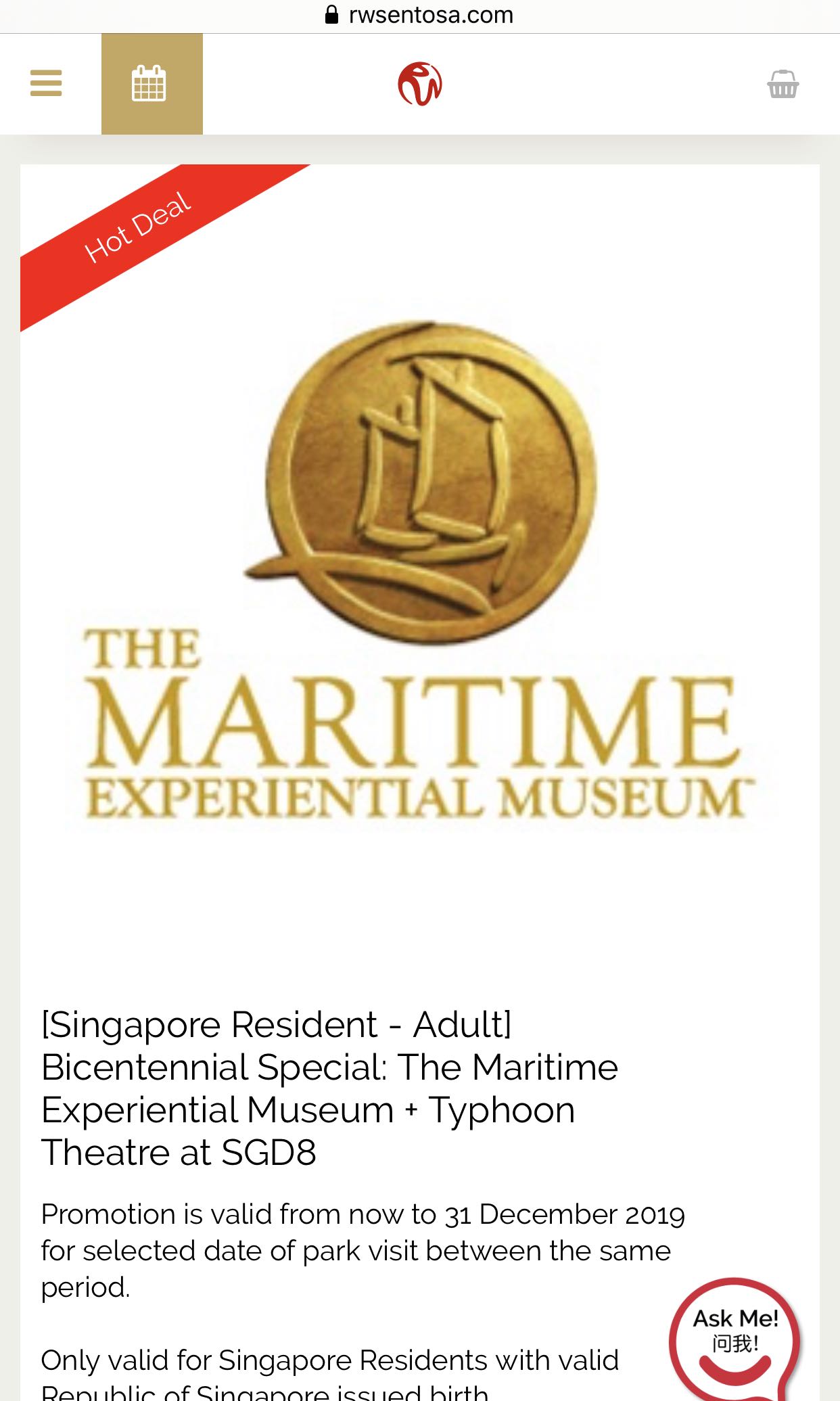 Sentosa Maritime Museum, Tickets & Vouchers, Local Attractions ...