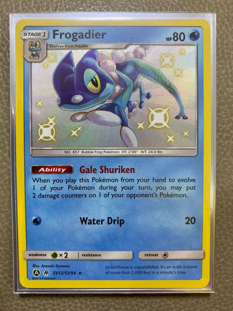 Shiny Frogadier/Hidden Fates/Pokemon Cards, Hobbies & Toys, Toys ...