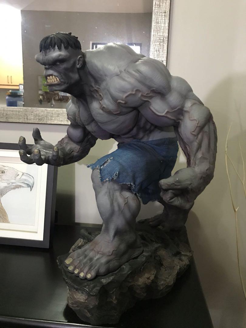 Sideshow Collectibles Grey Hulk Statue, Hobbies & Toys, Toys & Games on ...