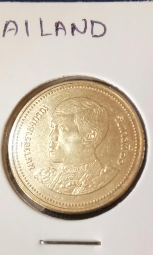 Thailand 2 Baht New Thai King Coin Currency Wang Syilling Siam Duit ...