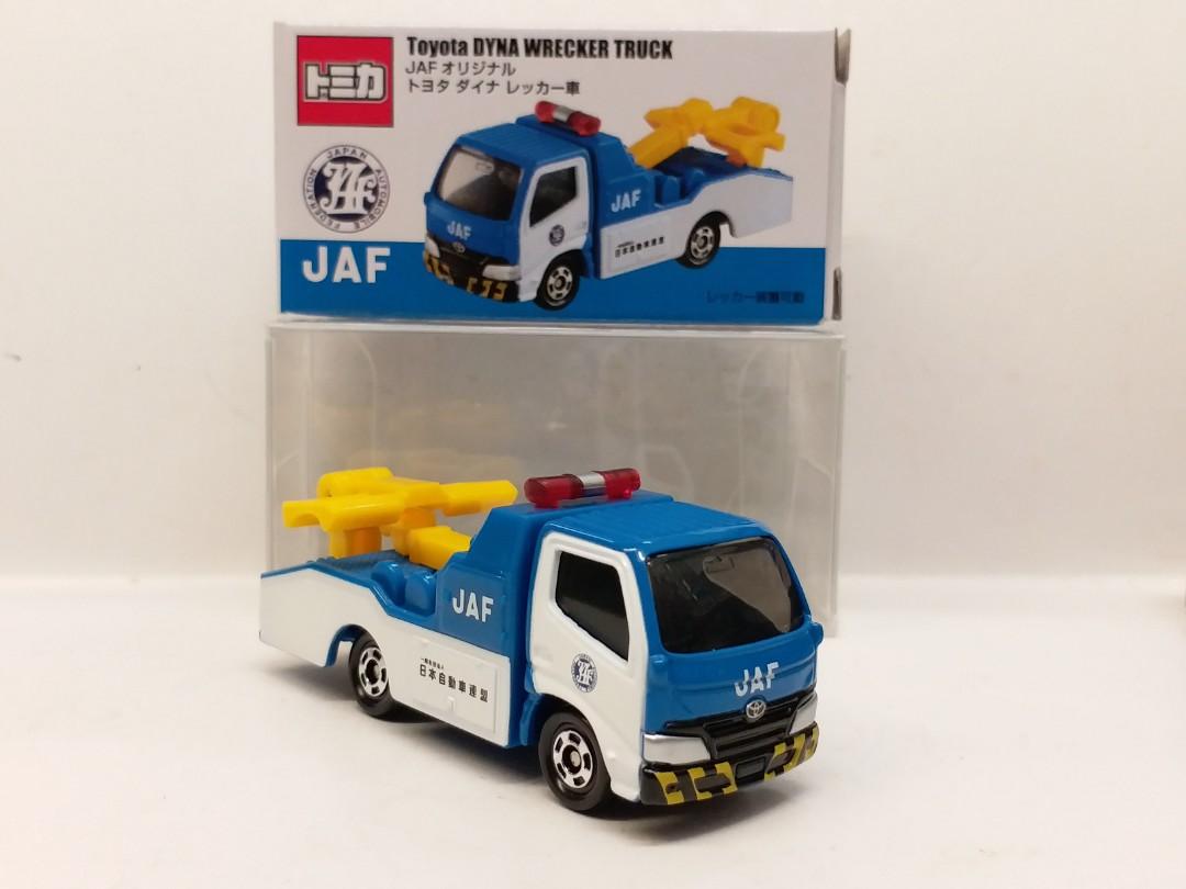 TOMY TOMICA 豐田 TOYOTA DYNA WRECKER TRUCK JAF 日本自動車連盟 拖車, 興趣及遊戲, 玩具 & 遊戲類 - Carousell