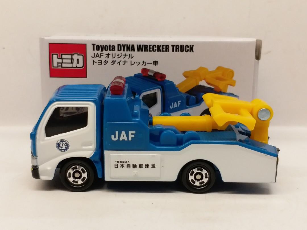 TOMY TOMICA 豐田 TOYOTA DYNA WRECKER TRUCK JAF 日本自動車連盟 拖車, 興趣及遊戲, 玩具 & 遊戲 ...