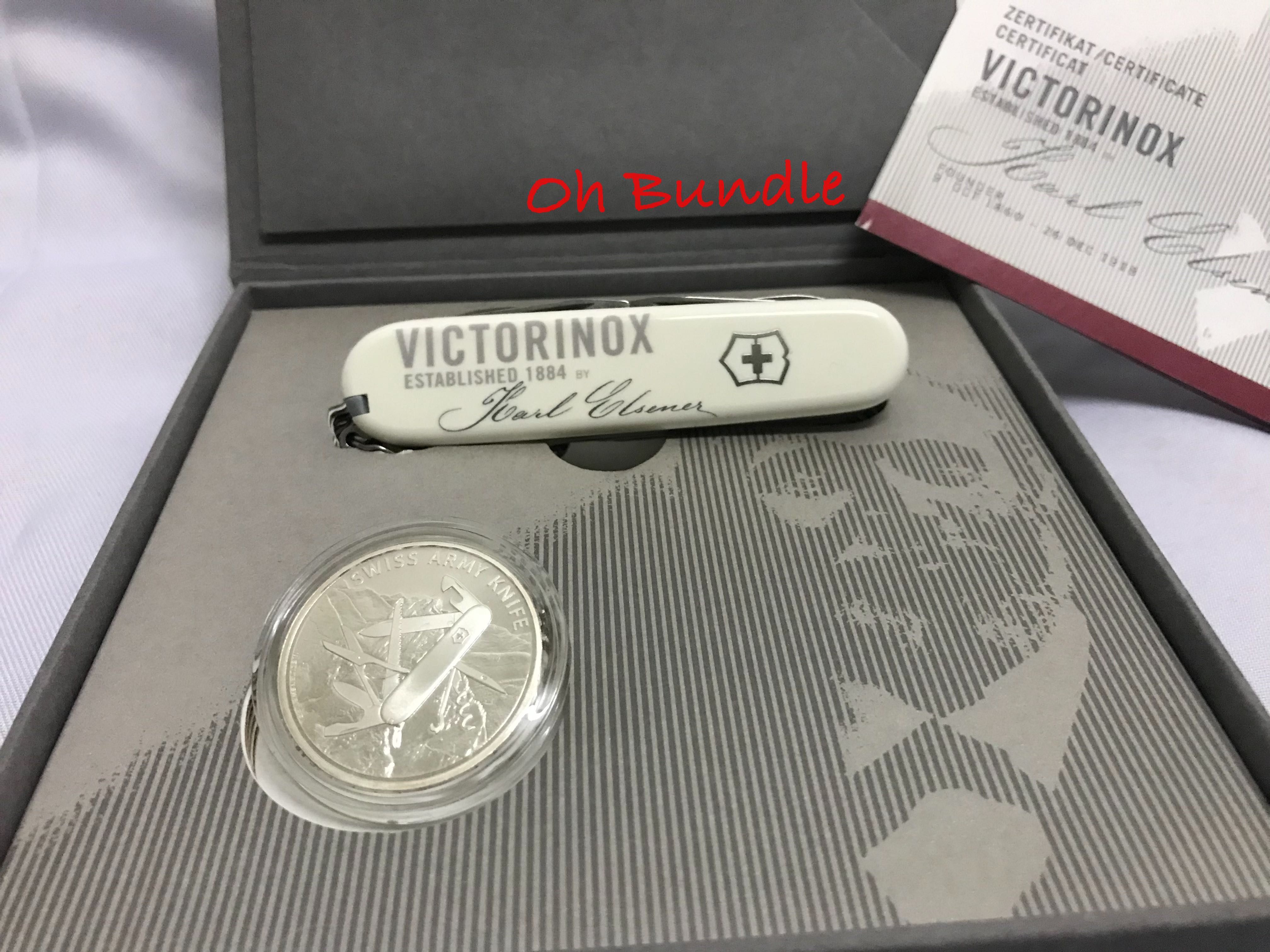 Victorinox Karl Elsener Commemorative Coin Set 2018, Hobbies & Toys ...