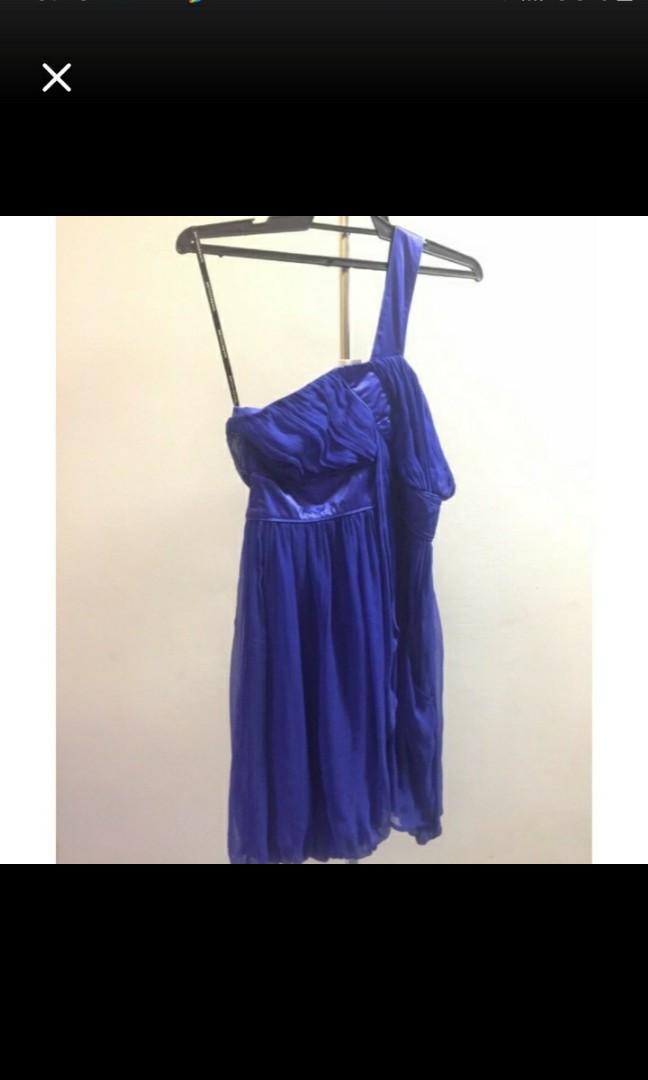 New Warehouse electric blue one shoulder dress with price tag, Women's ...