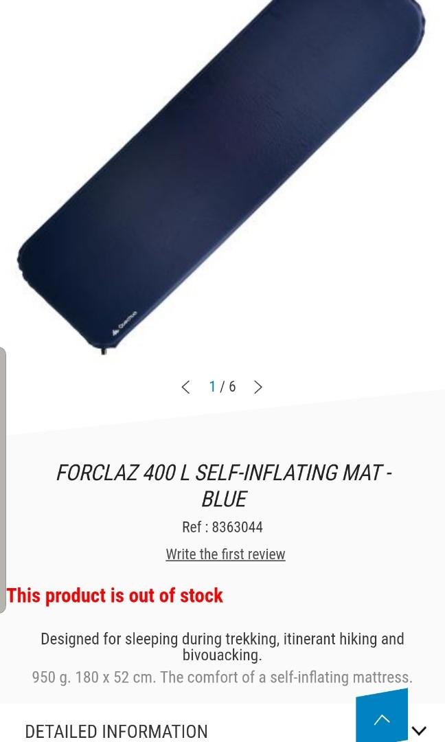 迪卡儂 Quechua Forclaz 400露營墊 Mat, 運動產品, 行山及露營 - Carousell