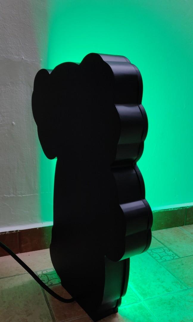 KAWS led neon light, Furniture & Home Living, Lighting & Fans, Lighting ...