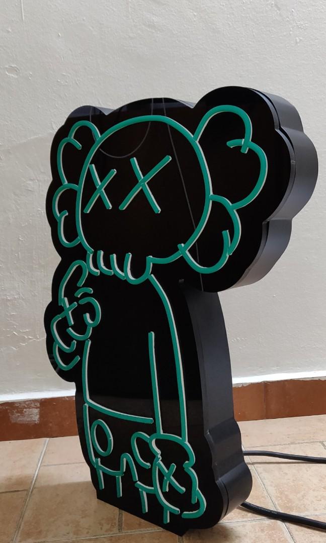 KAWS led neon light, Furniture & Home Living, Lighting & Fans, Lighting ...