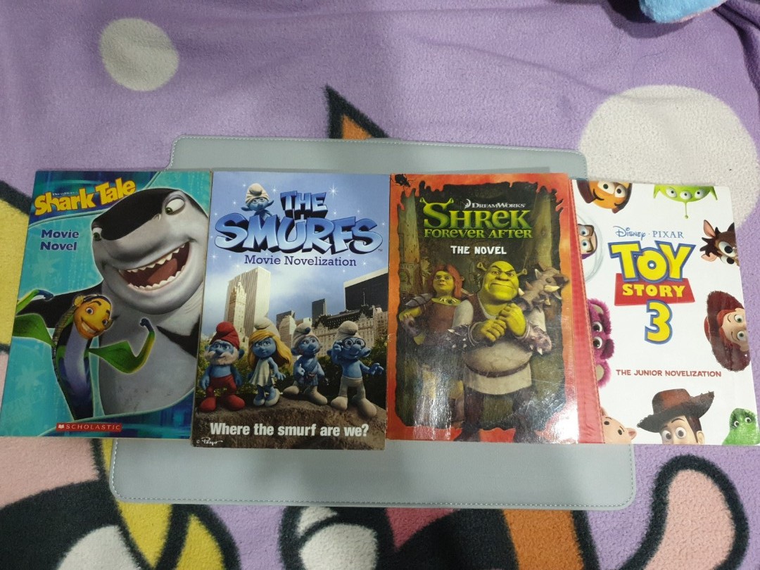 Smurfs, Shark Tale, Shrek, Toy Story 3 Movie adapted Novels / Books ...