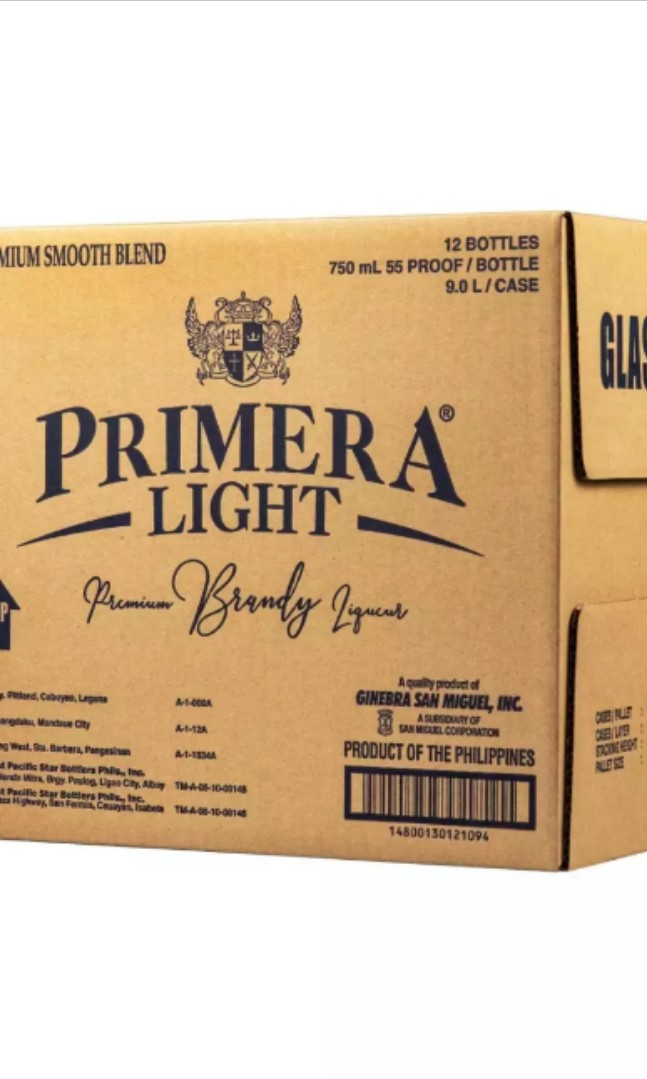 PRIMERA LIGHT BRANDY 1 DOZEN 750ML SALE!!!, Food & Drinks, Local Eats ...