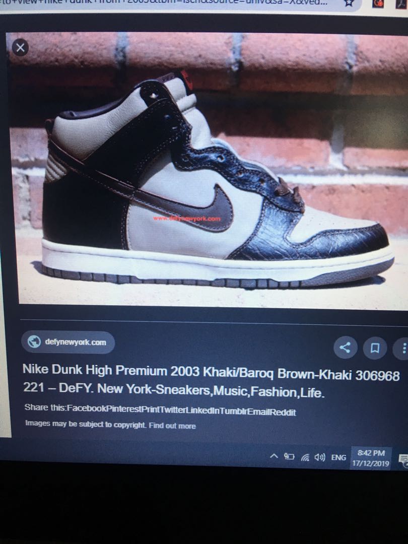 RARE ! Nike Dunk High Premium, Men's Fashion, Footwear, Sneakers on ...