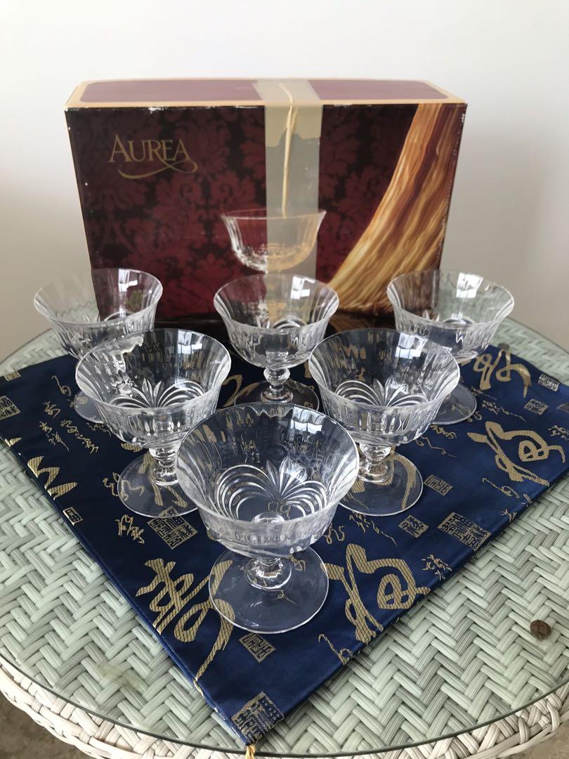 RCR Crystal Glass Set of 6, Home Appliances, Kitchenware on Carousell