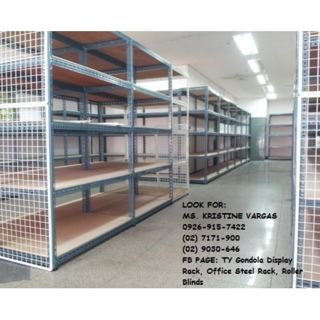 Standard ivory color steel rack heavy duty adjustable steel shelves ...