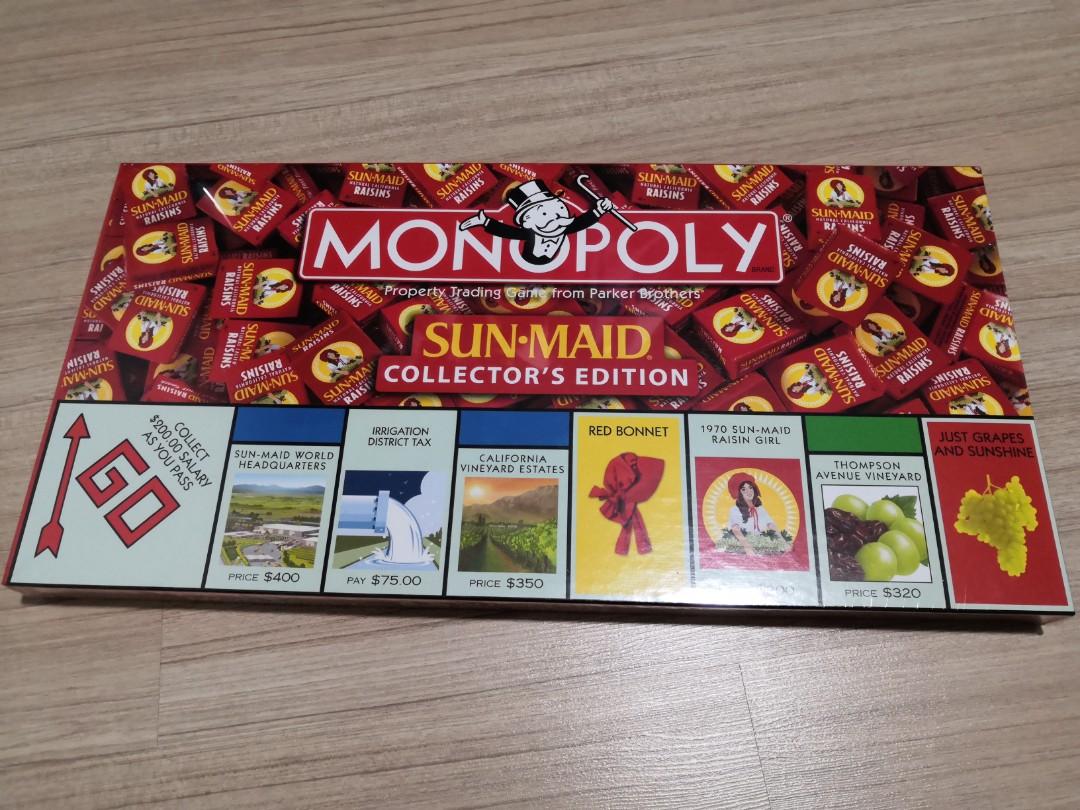 Sun Maid Monopoly Board Game, Hobbies & Toys, Toys & Games on Carousell