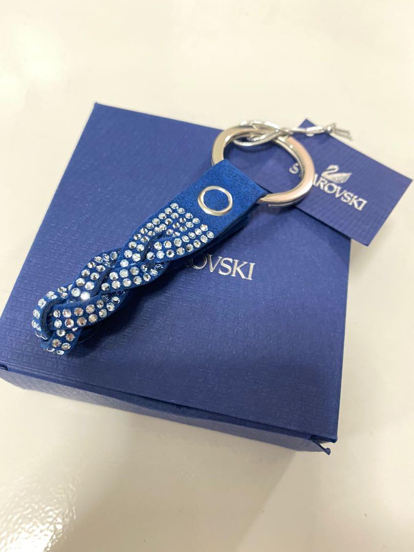 Swarovski Blue Key Ring, Luxury, Accessories on Carousell