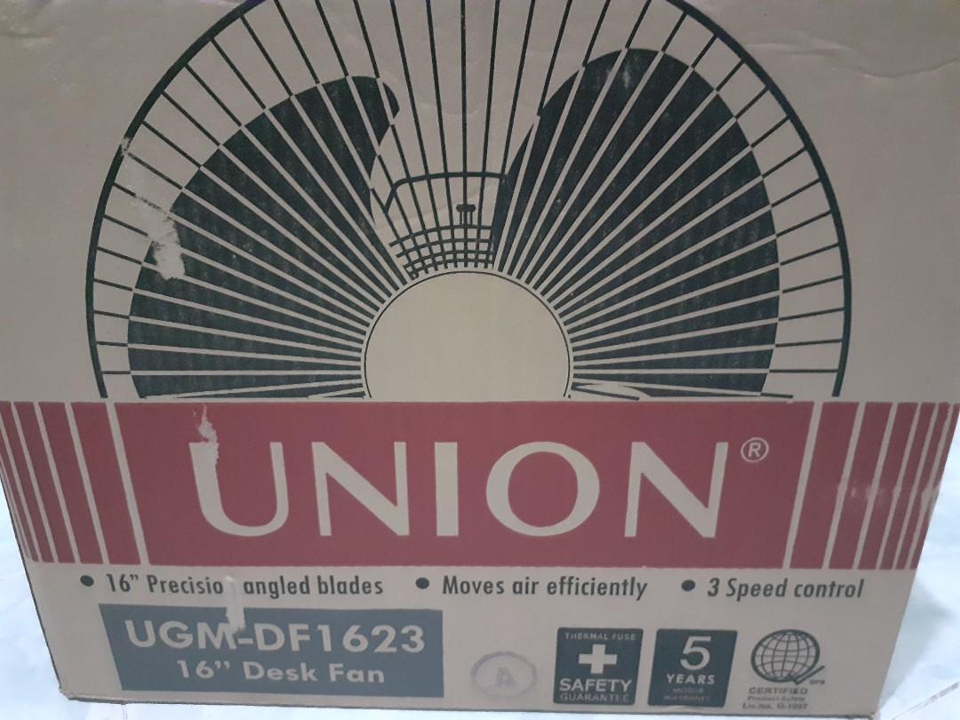 UNION 16" Desk Fan, Furniture & Home Living, Lighting & Fans, Fans on ...