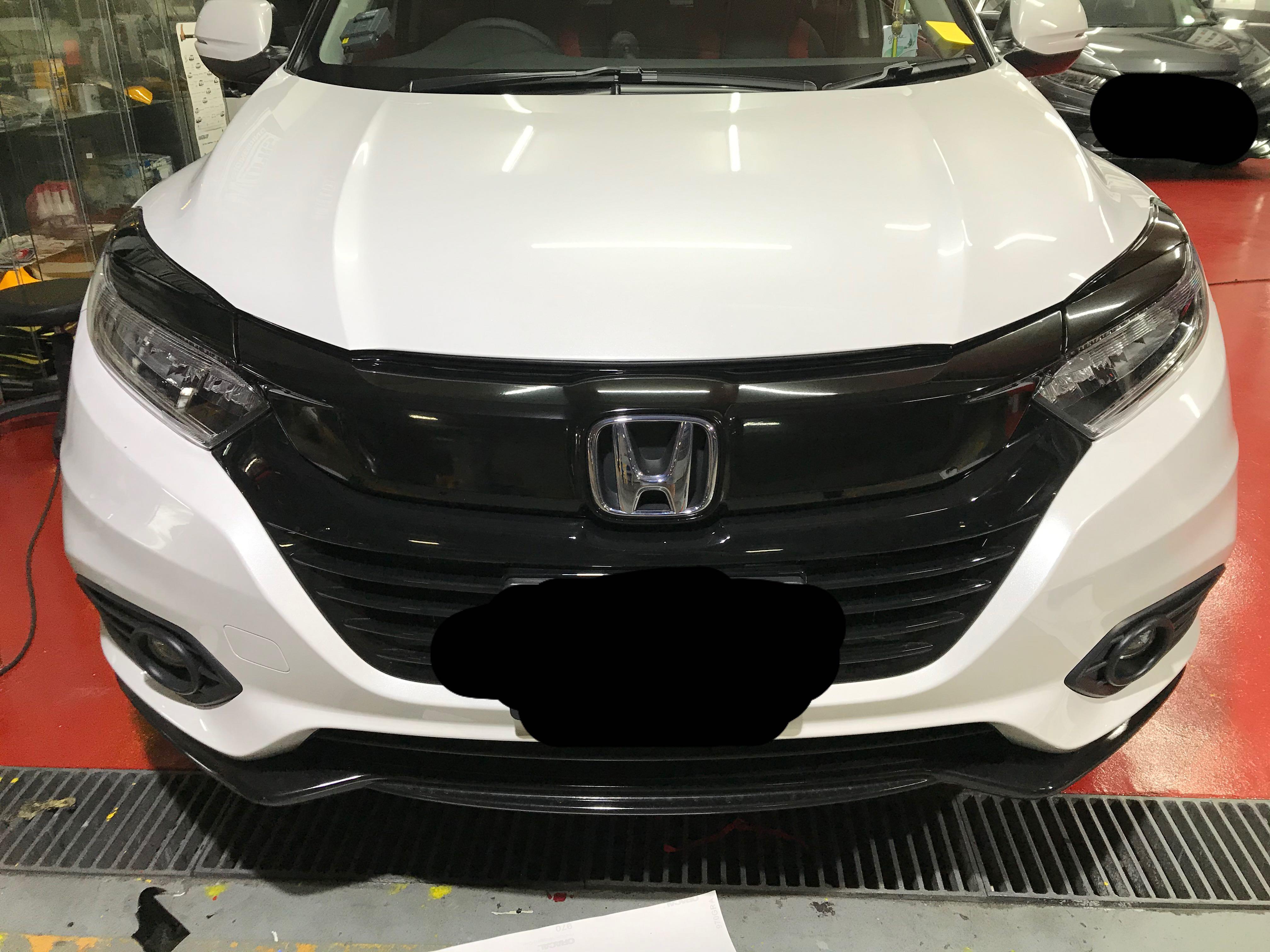 Vezel front grille wrap glossy black, Car Accessories, Accessories on ...