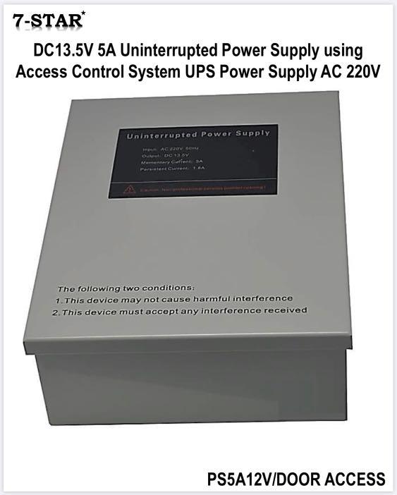 Ebelco 12V/7Ah Rechargeable Battery UPS for:Biometric Door Access ...