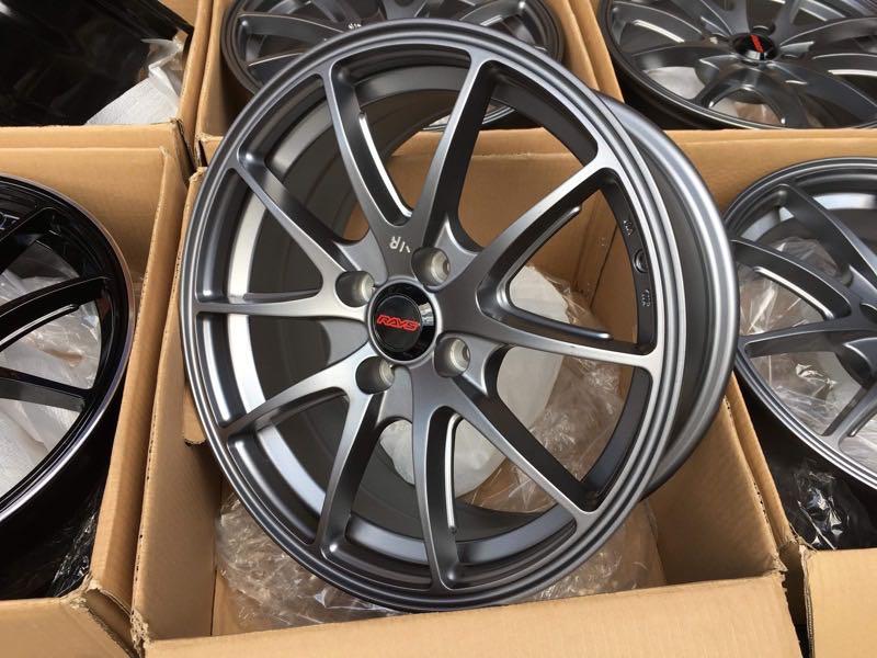 16" G25 Design Gray mags 4Holes pcd 100 with 195-50-r16 Bridgestone ...