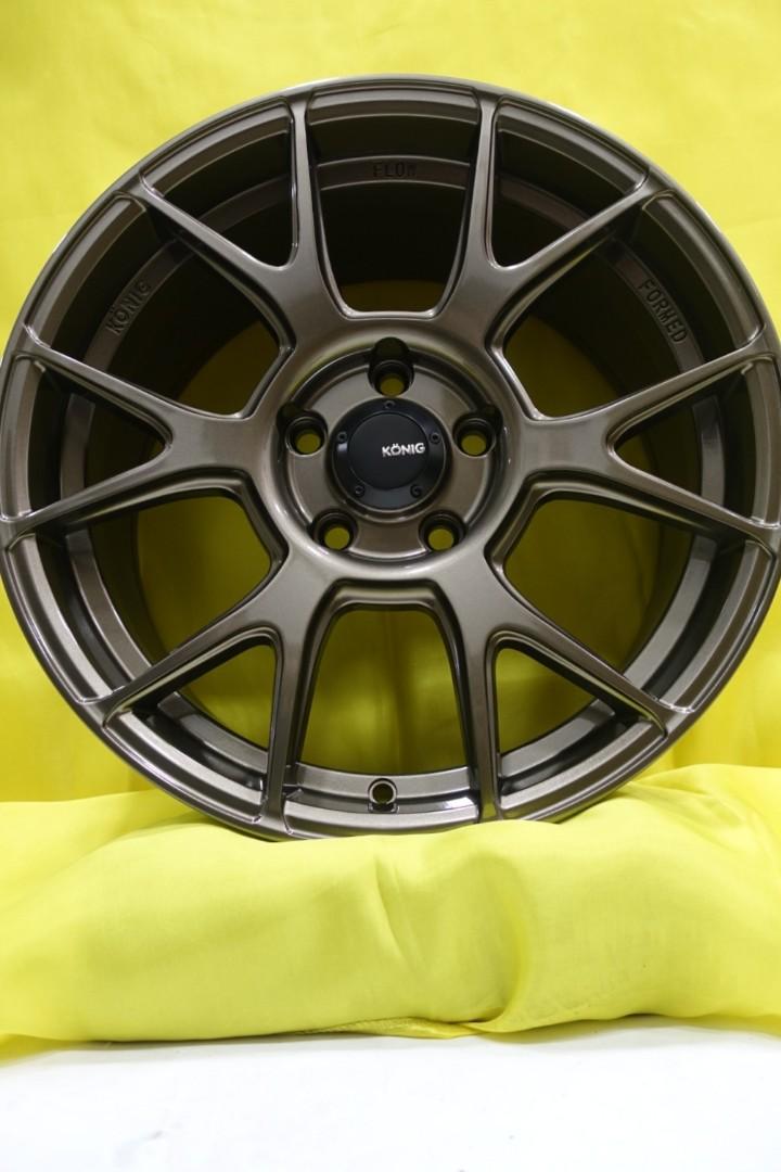 17" Konig Ampliform 17x8.0 +40 flow formed rims, Car Accessories, Tyres ...