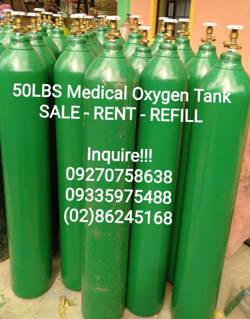 50lbs Medical Oxygen Tank Standard size, Beauty & Personal Care, Foot ...