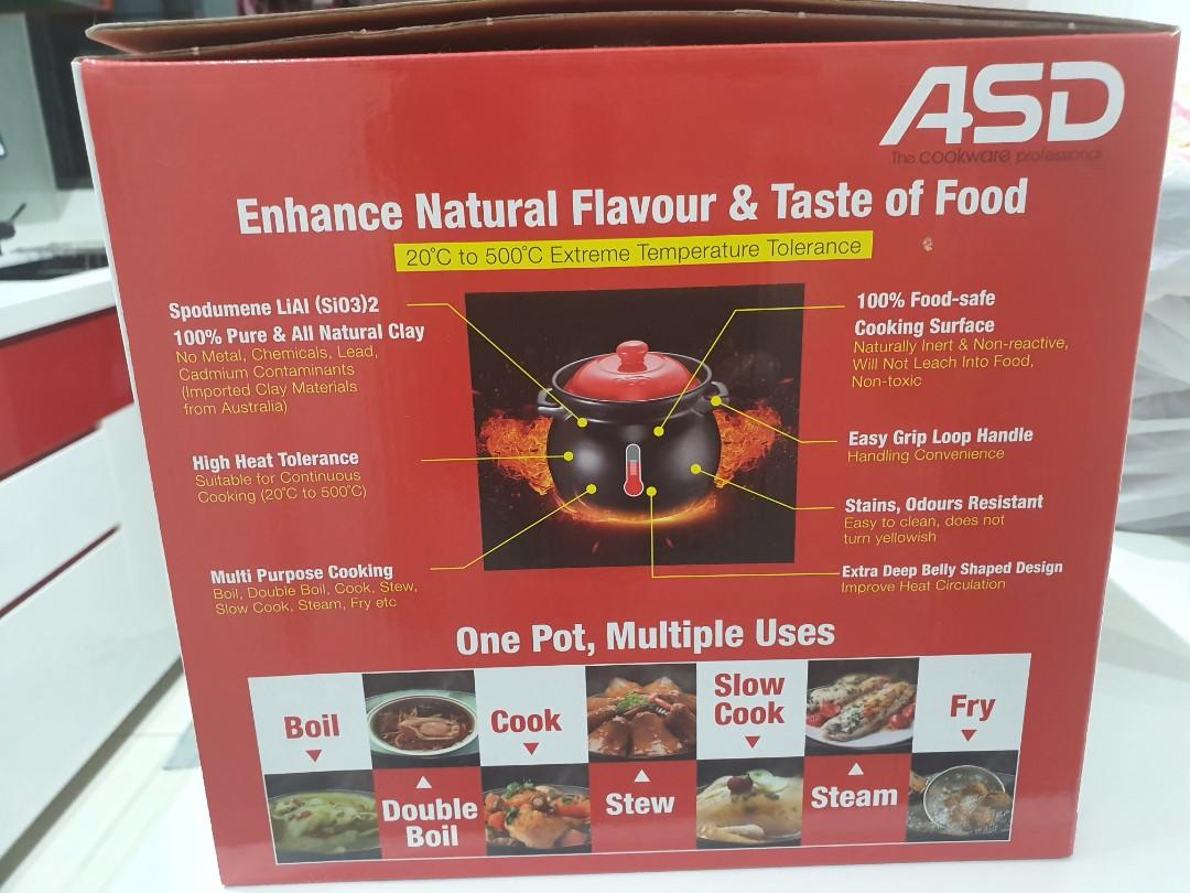ASD 3.5 Litres Nourishing Claypot Casserole, Furniture & Home Living ...
