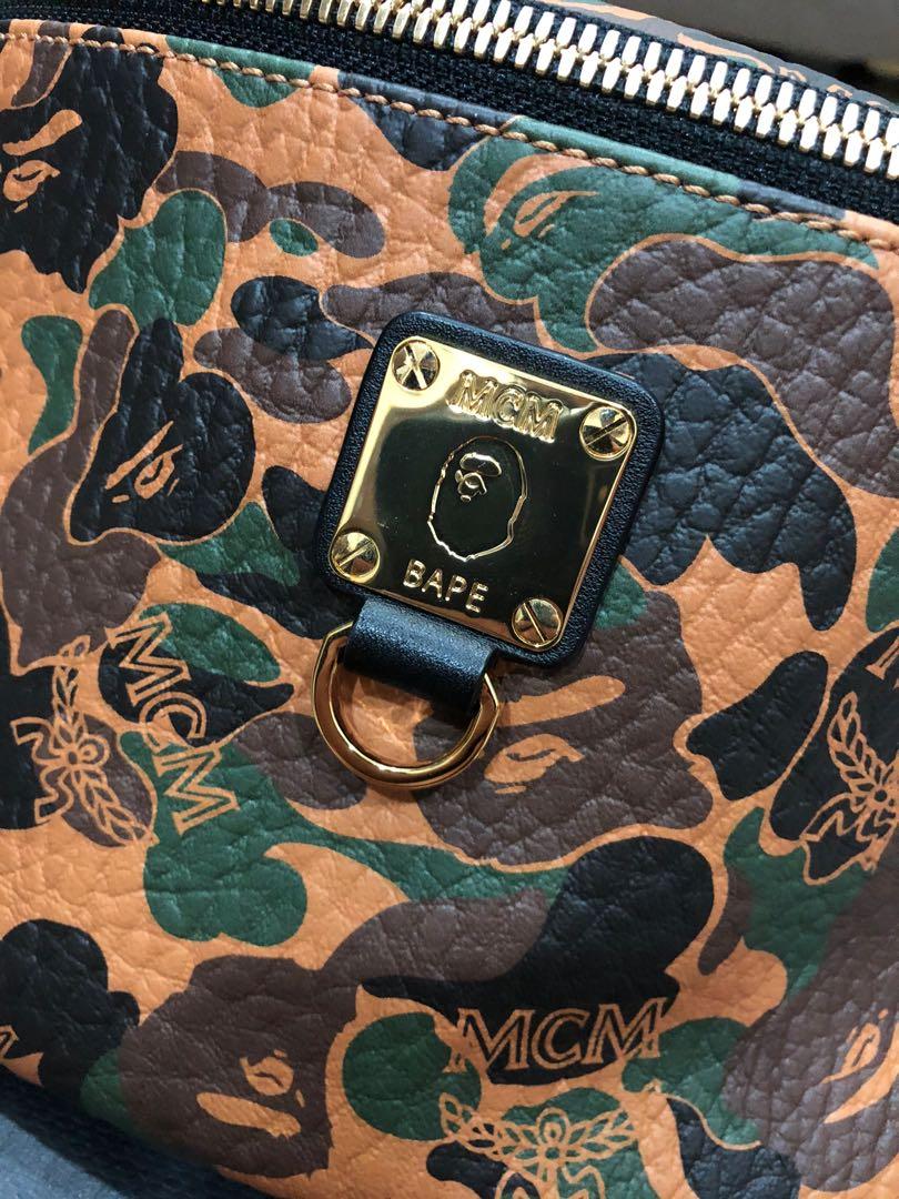 Bape x Mcm waist bag, Luxury, Bags & Wallets on Carousell