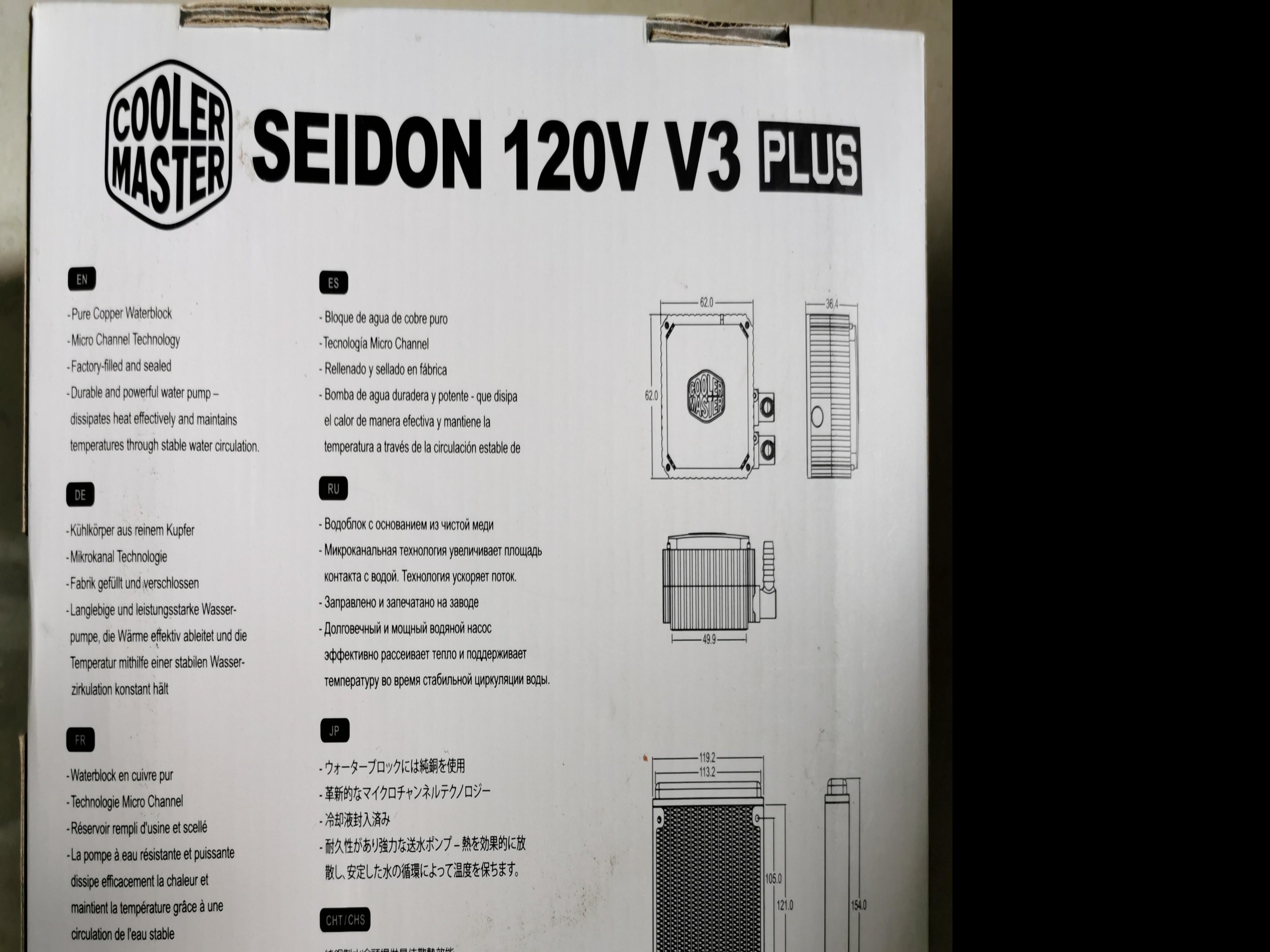 Cooler Master Seidon V3 Plus (CPU水冷）, 電腦＆科技, 手提電腦 - Carousell