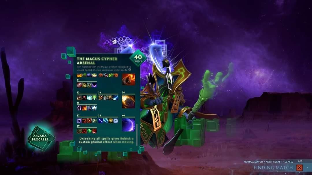 Dota 2 Rubick Arcana Full Unlock, Video Gaming, Gaming Accessories, Game Gift Cards & Accounts ...