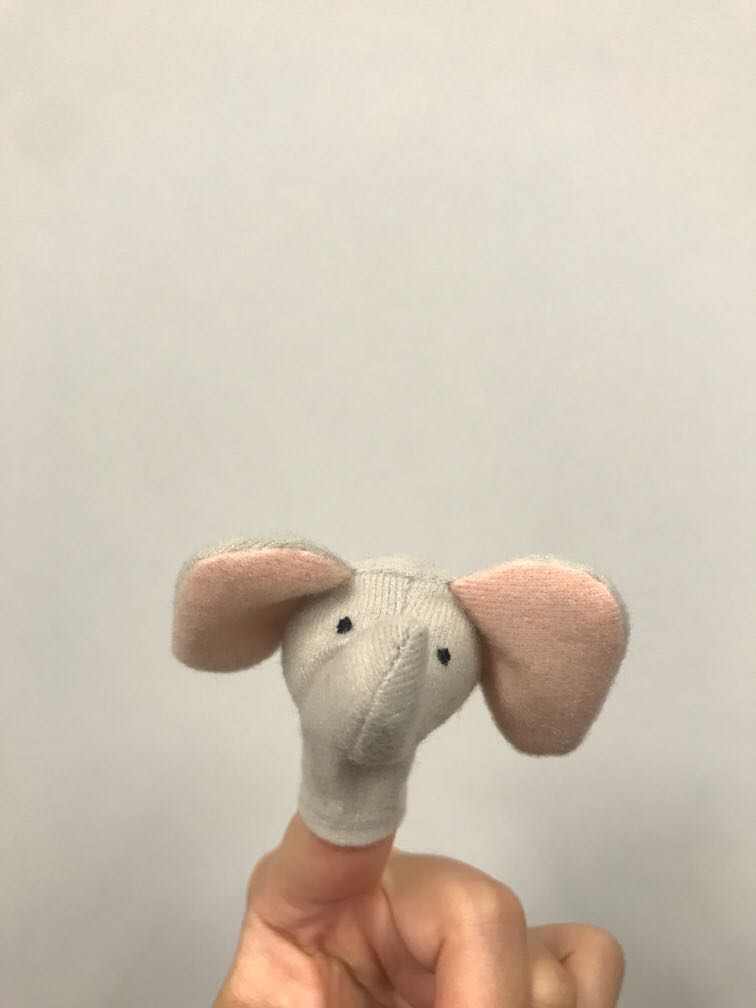 Elephant Finger Puppet, Hobbies & Toys, Toys & Games on Carousell