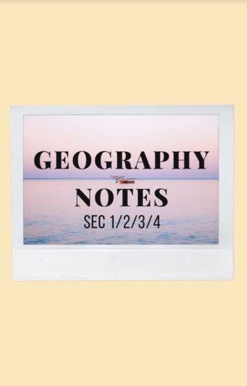 GEOGRAPHY NOTES (O LEVEL), Hobbies & Toys, Books & Magazines ...