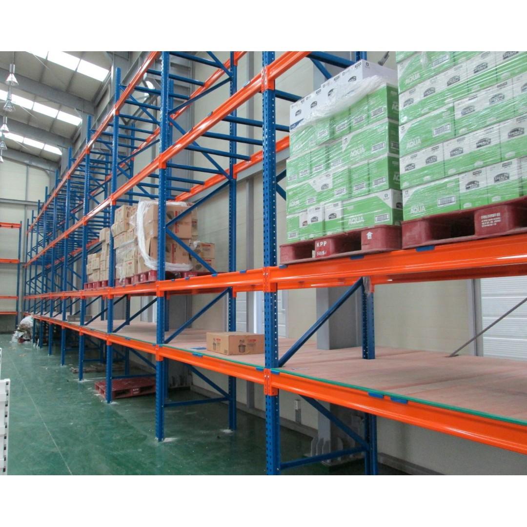 Heavy Duty - Pallet Rack all Steel - 2 Level Tie Beam TYpe, Furniture ...