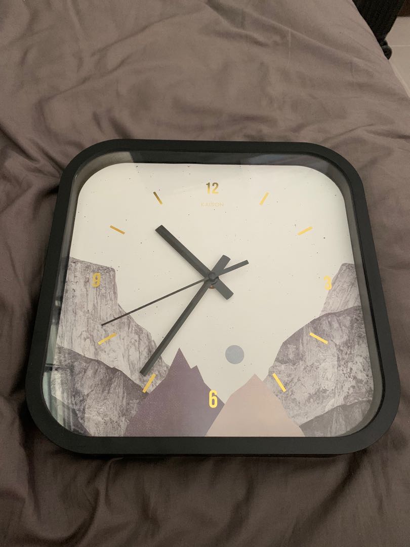 Kaison Printed Wall Clock, Furniture & Home Living, Home Decor, Wall ...