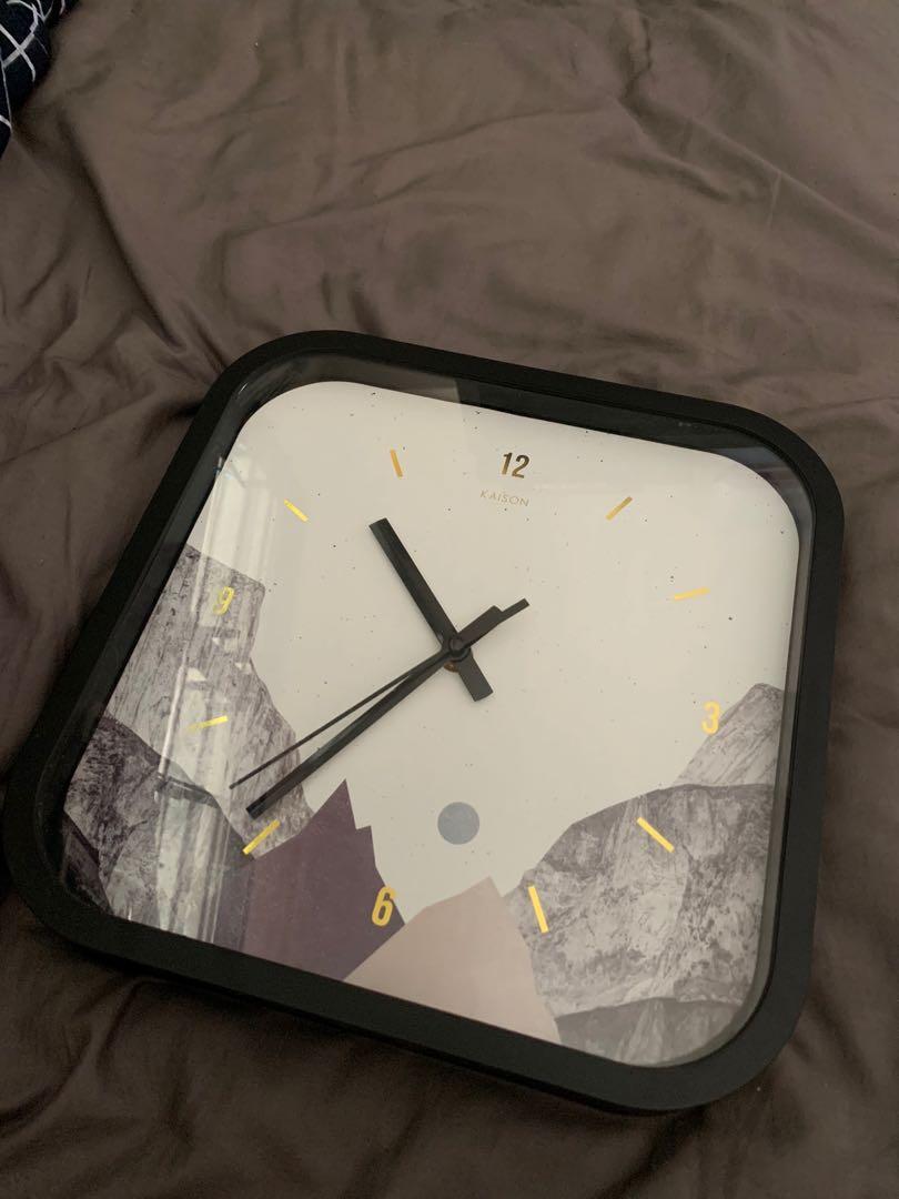 Kaison Printed Wall Clock, Furniture & Home Living, Home Decor, Wall ...