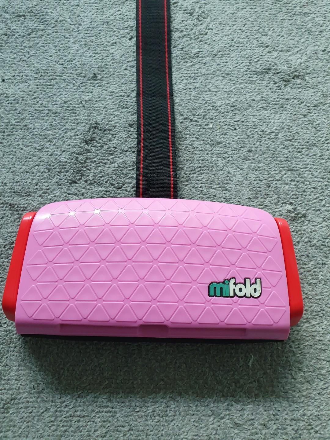 MiFold booster car chair Pink, Babies & Kids, Going Out, Car Seats on ...