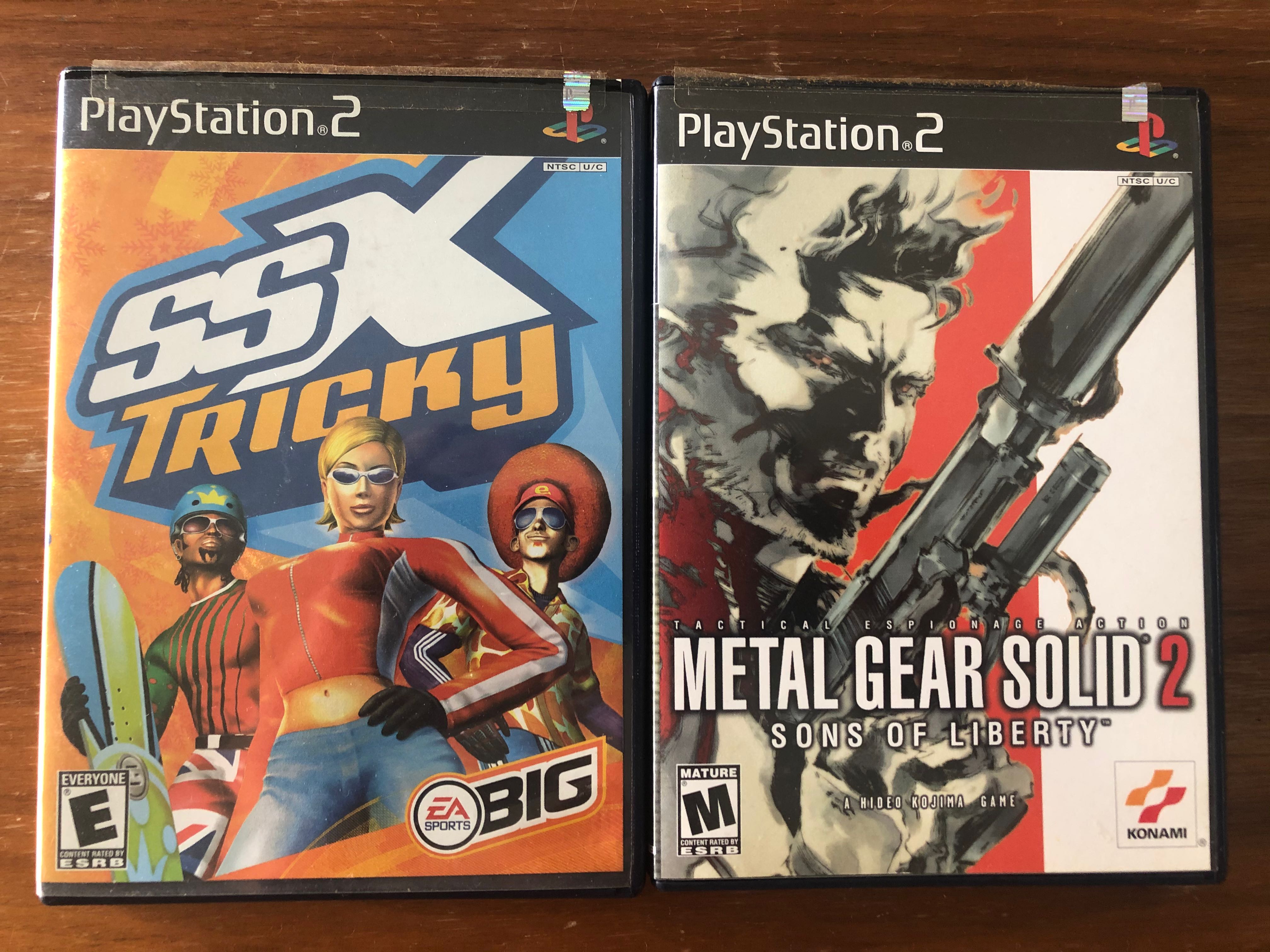 Playstation 2 SSX Tricky and Metal Gear Solid 2, Video Gaming, Video ...