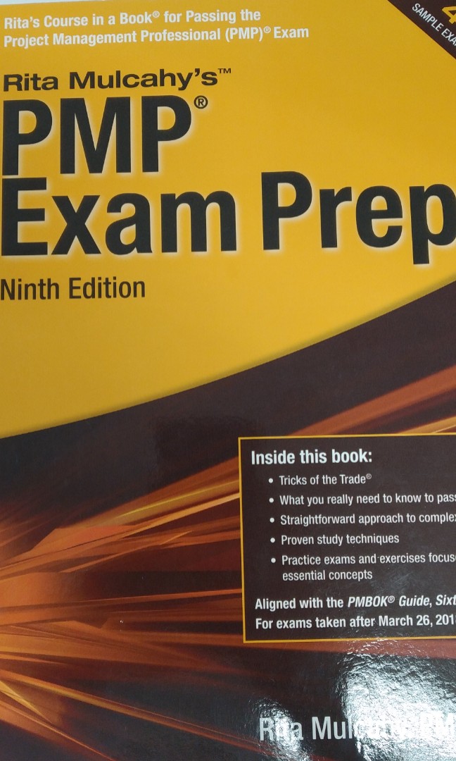 PMP Exam Prep Rita Mulcahy 9th Edition, Hobbies & Toys, Books ...