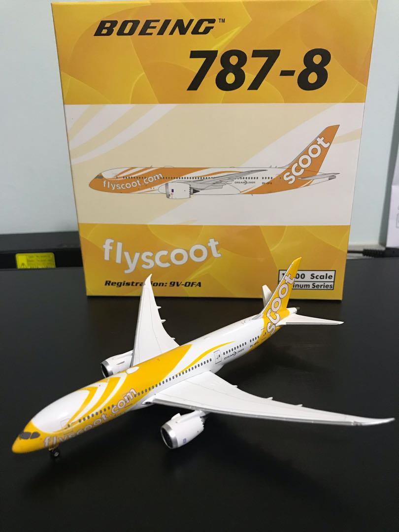 Scoot 787-8 model, Hobbies & Toys, Toys & Games on Carousell