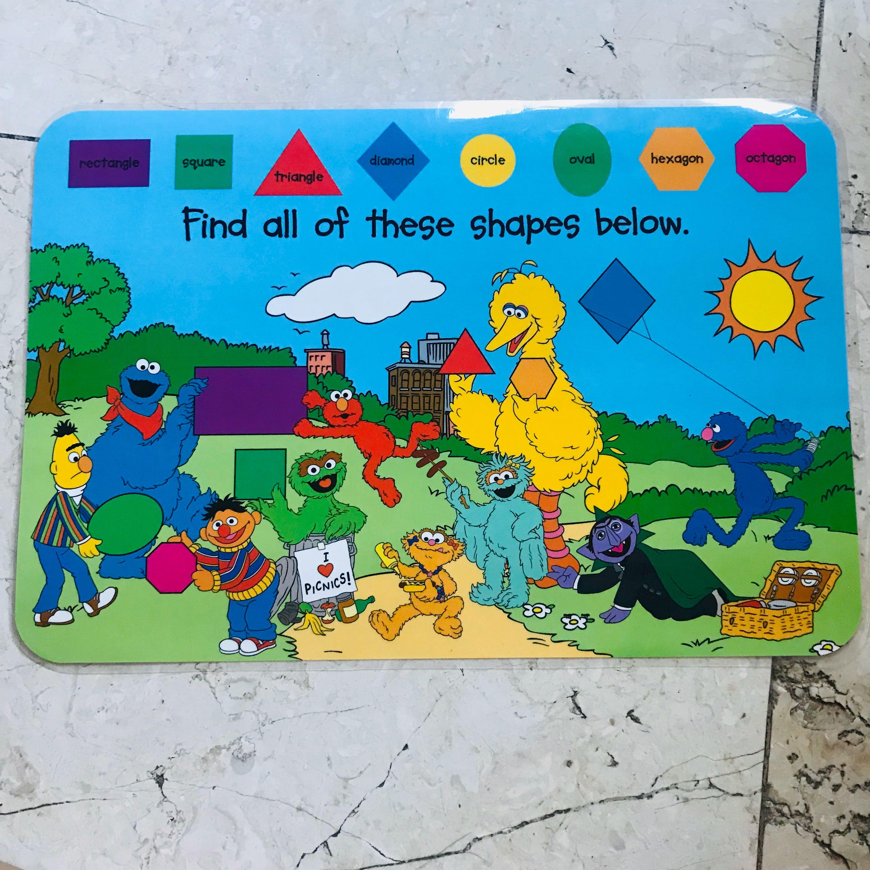 Sesame Street Activity Mat: Shapes, Babies & Kids, Infant Playtime on ...