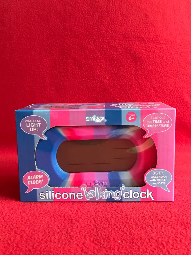Smiggle Silicone Talking Clock, Babies & Kids, Baby Nursery & Kids ...