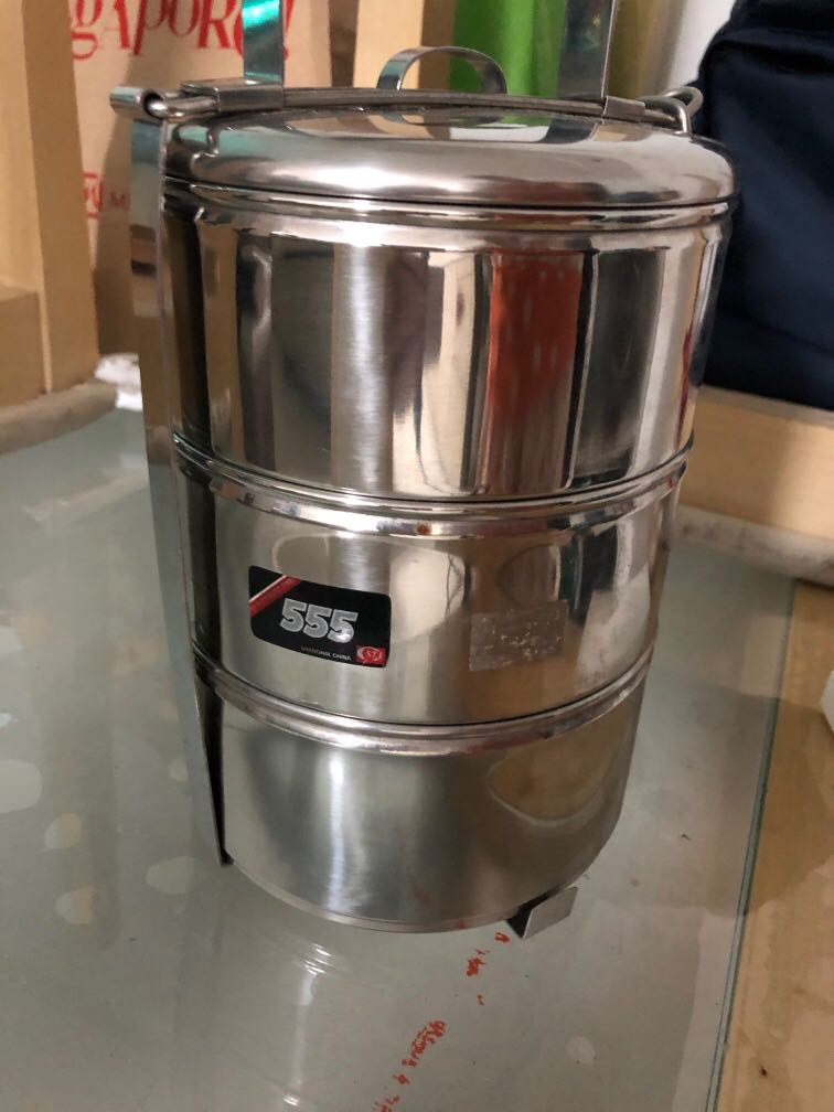 Stainless 3 layer container, Furniture & Home Living, Kitchenware ...