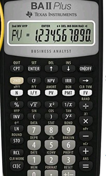 Texas Instruments BAII Plus Financial Calculator, Computers & Tech ...