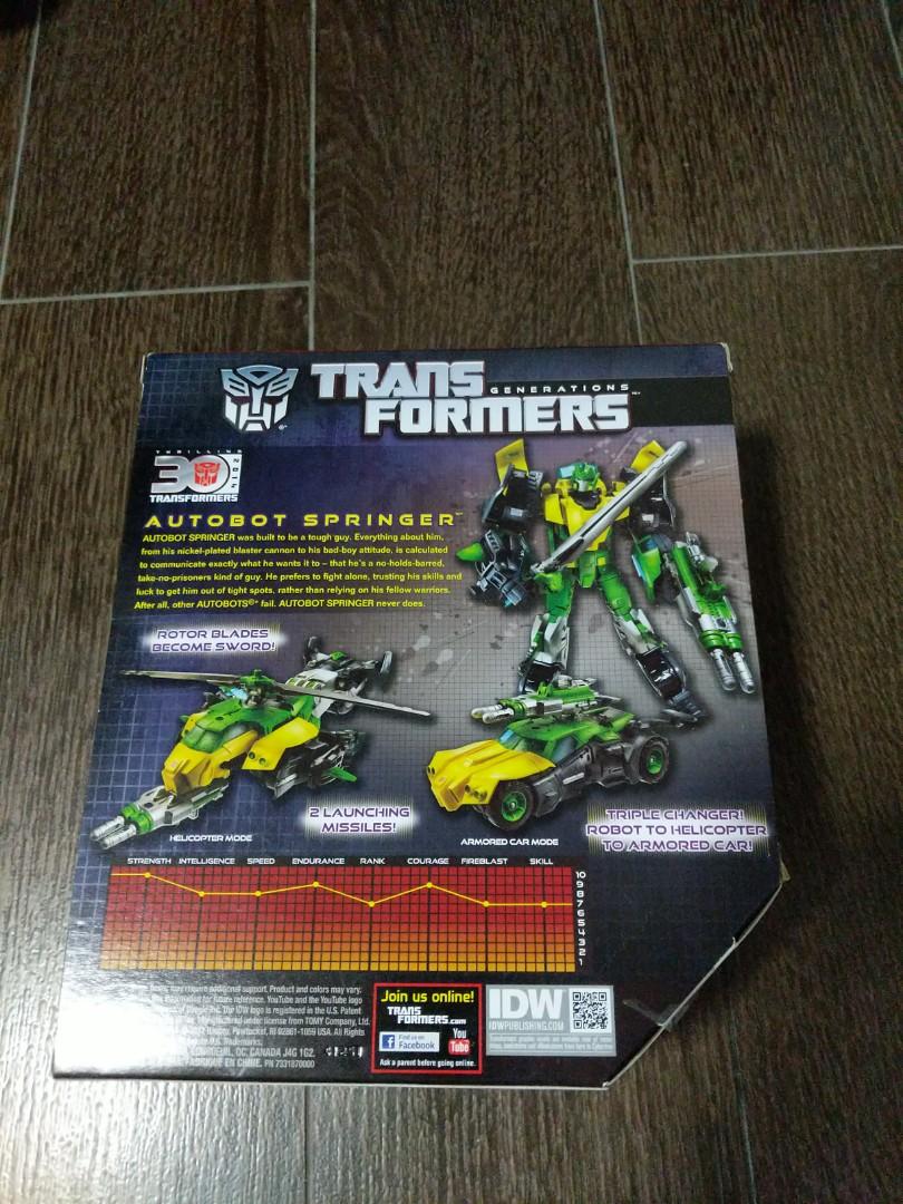 Transformer Generation Springer triple changer, Hobbies & Toys, Toys ...