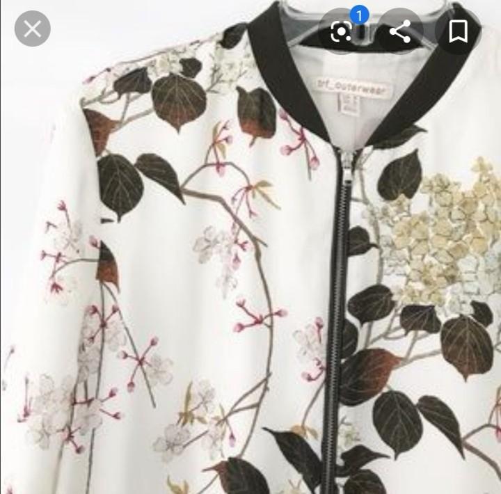 Zara TRF Cherry Blossom Bomber Jacket, Women's Fashion, Coats, Jackets ...