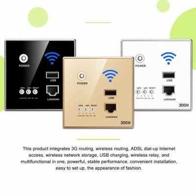 300Mbps Power AP Relay Intelligent Wireless WIFI Repeater Extender Wall ...
